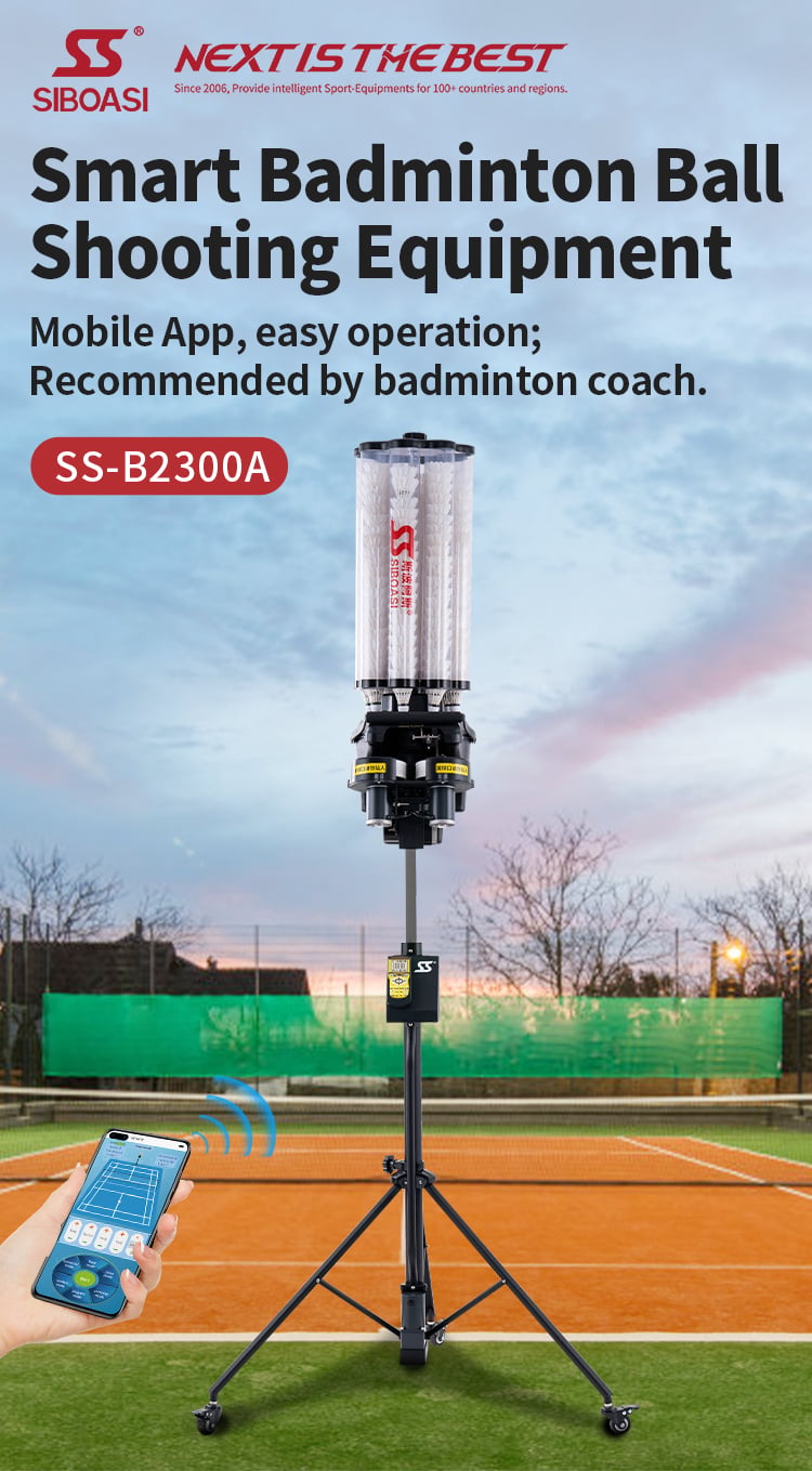 B2300A Badminton Training Machine - SIBOASI